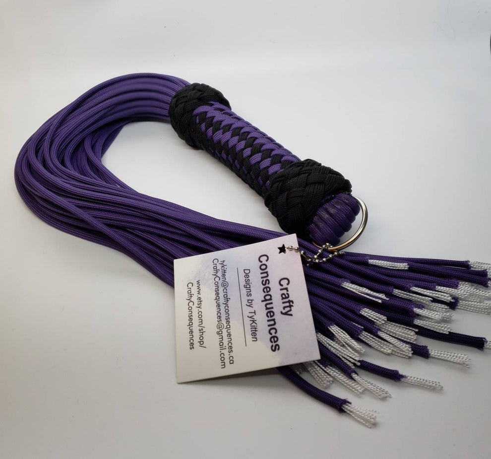 Diamond Plait Paracord Flogger | Handcrafted Impact Toy – Crafty ...